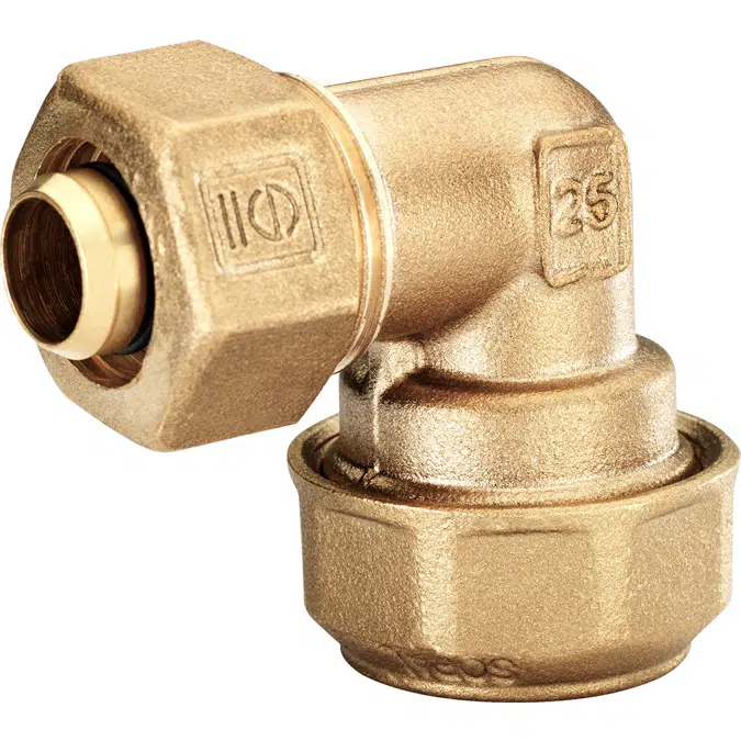 BIM objects - Free download! Press elbow coupling/HDPE | BIMobject