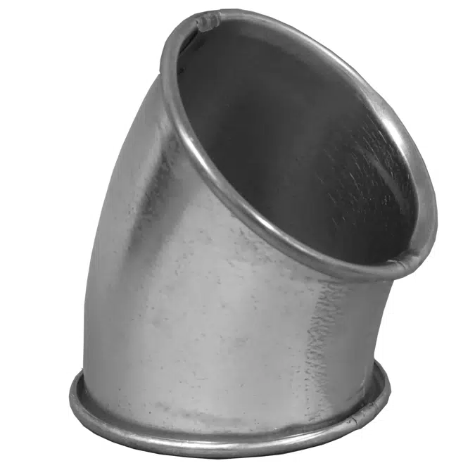 BIM objects - Free download! QFS Pressed Bend, 45 Degree | BIMobject