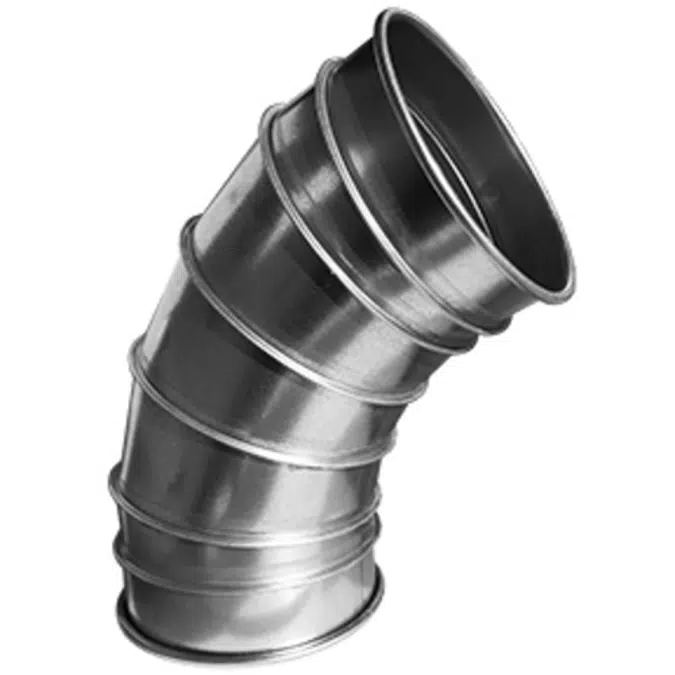 BIM objects - Free download! QFS Segmented Bend, 45 Degree | BIMobject