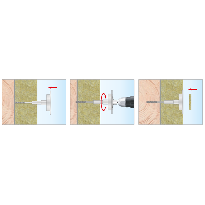 BIM objects - Free download! DRIVE W Screwed-in fastener of mineral ...