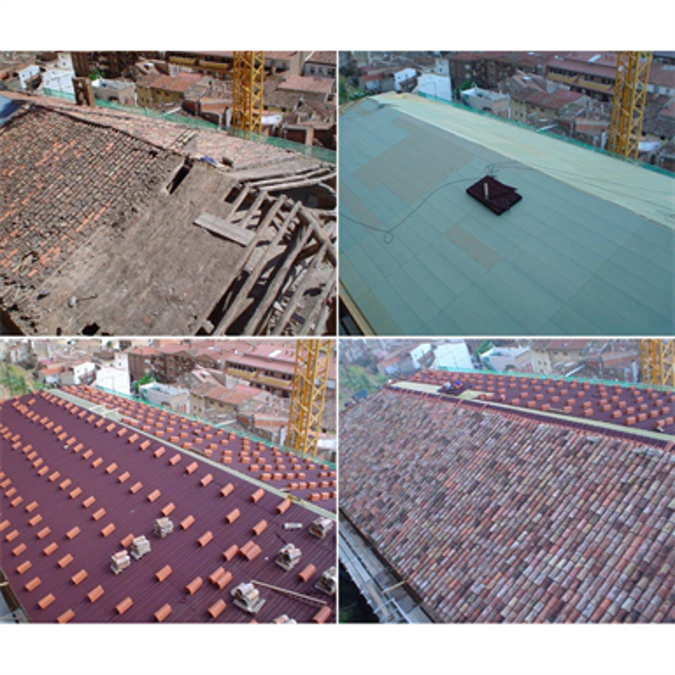 BIM objects - Free download! Onduline Integral ETICS roofing: OSB ...