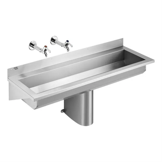 BIM objects - Free download! Calder Washing Trough 120cm Centre Outlet ...