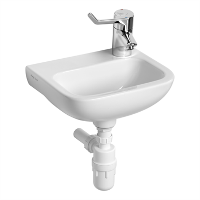 BIM objects - Free download! Contour 21 37cm Hand Rinse Washbasin RH ...