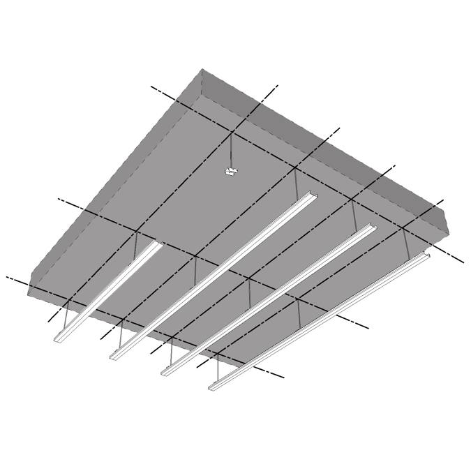 Objetos BIM - ¡Descarga gratis! TETO 38 BA13A - Interior ceilings ...