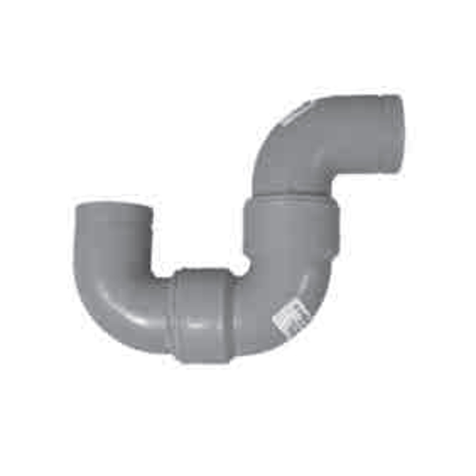 BIM objects - Free download! P-Trap - RBP - Nonadjustable Trap - Plenum ...