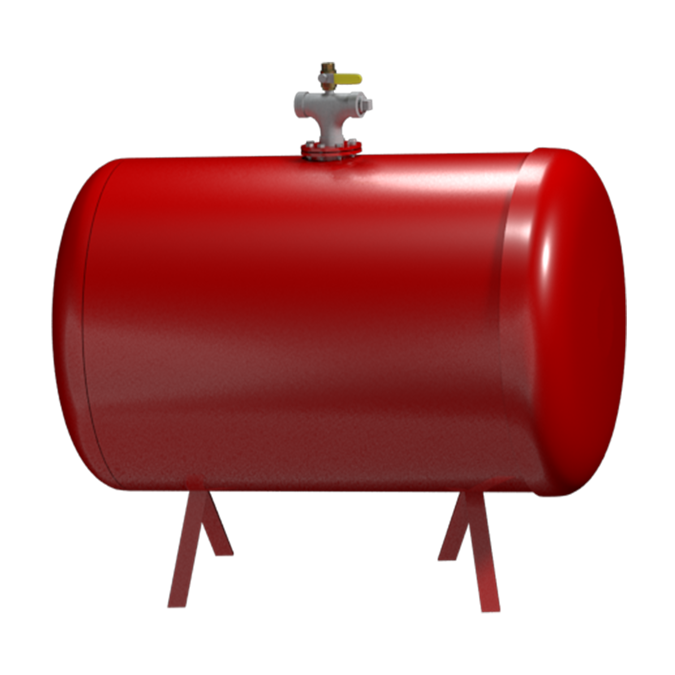 BIM objects - Free download! Foam Bladder Tank - Horizontal | BIMobject