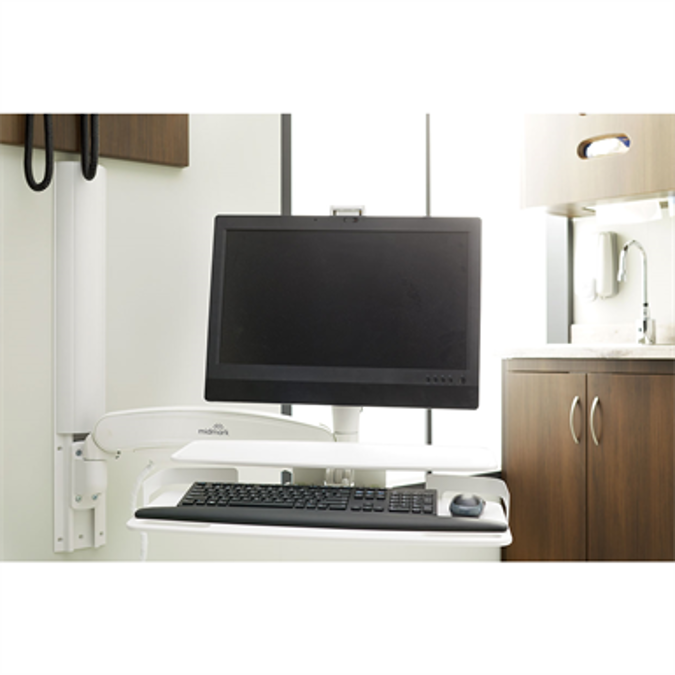 BIM objects - Free download! Midmark 6282 Wall Mounted PC Workstation ...