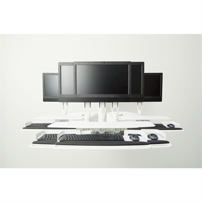 BIM objects - Free download! Midmark 6282 Wall Mounted PC Workstation ...