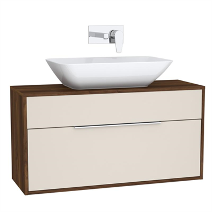 BIM objects - Free download! Washbasin Unit - 100cm - With 1 drawer ...