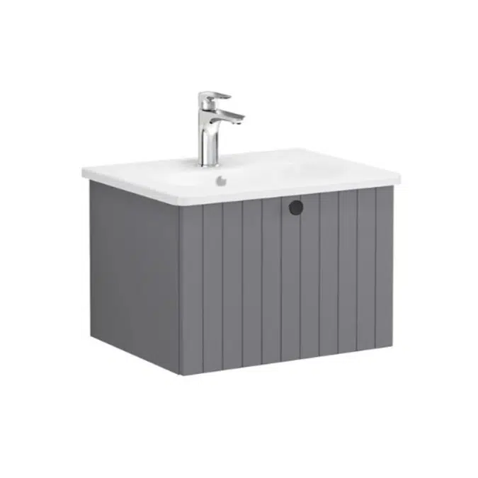 BIM objects - Free download! Washbasin Unit - 60cm - 1 Dawer - Root ...