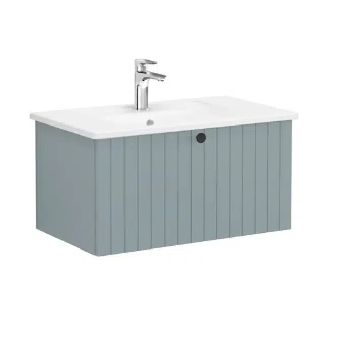 BIM objects - Free download! Washbasin Unit - 80cm - One Drawer - Root ...