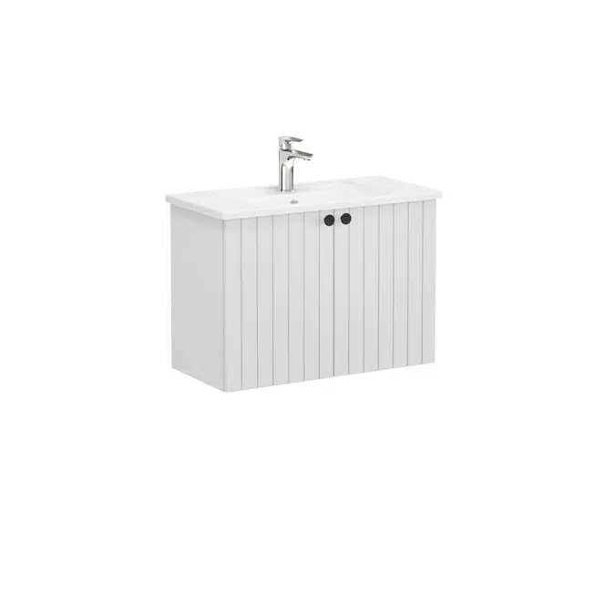 BIM objects - Free download! Washbasin Unit - 80cm - With Doors - Root ...