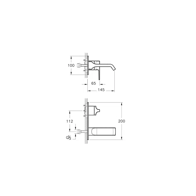 BIM objects - Free download! Basin Mixer - (Built-in Exposed part ...