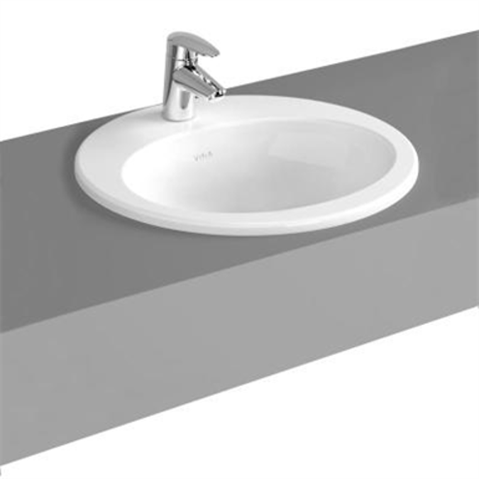 BIM objects - Free download! Wash Basin - Countertop - 48cm - S20 ...
