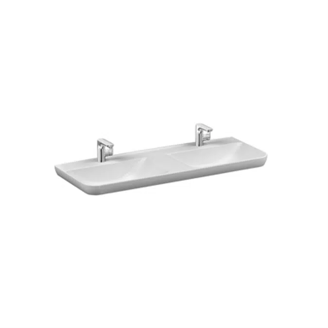 BIM objects - Free download! WashBasin - VanityBasin- With two bowls ...