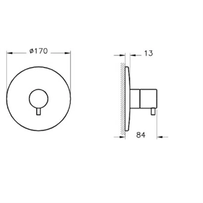 BIM objects - Free download! Diverter - Thermostatic 3 Way Diverter ...