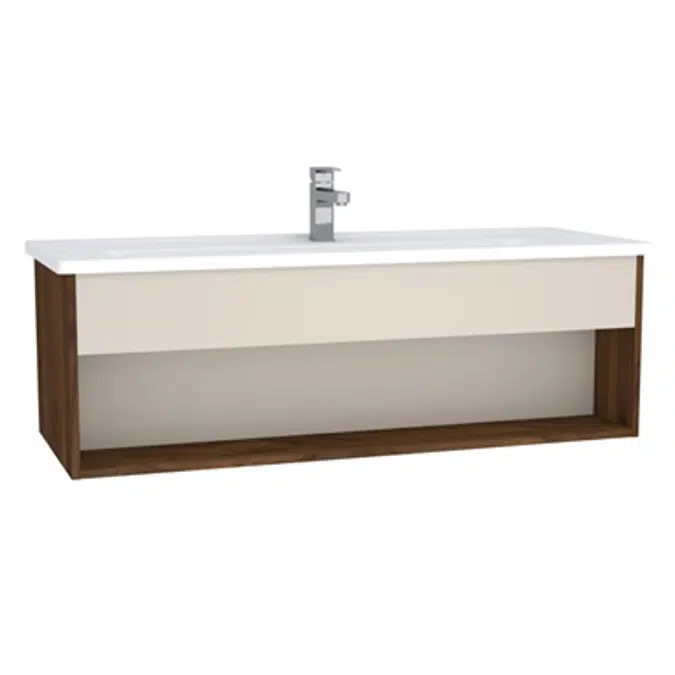BIM objects - Free download! Washbasin Unit - 120cm - Hotel Unit ...
