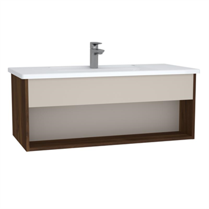 BIM objects - Free download! Washbasin Unit - 100cm - Hotel Unit ...