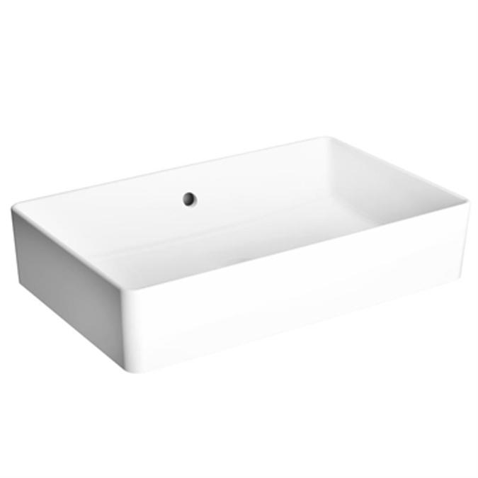 Objetos BIM - ¡Descarga gratis! Wash Basin - 60cm - Square Bowl ...
