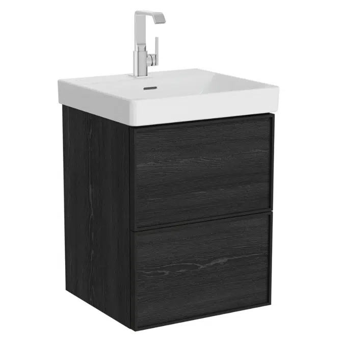 BIM objects - Free download! Washbasin Unit - 50cm - With2Drawer ...