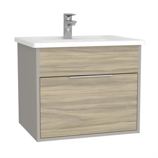 BIM objects - Free download! Washbasin Unit - 60cm - With 1 drawer ...