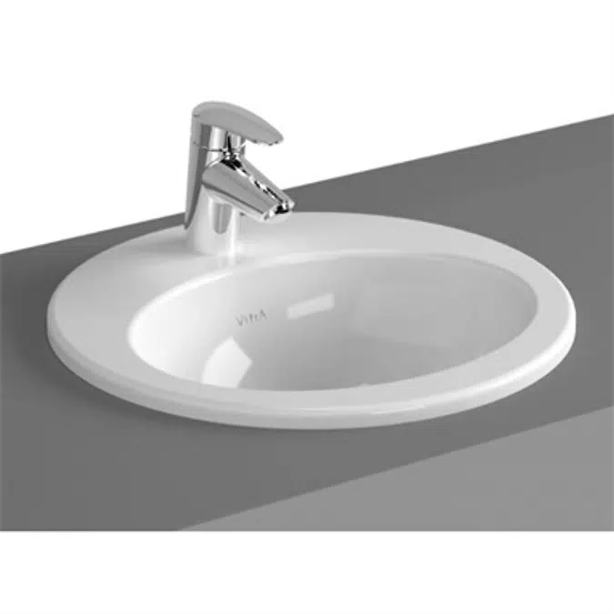 BIM objects - Free download! Wash Basin - Countertop - 43cm - S20 ...
