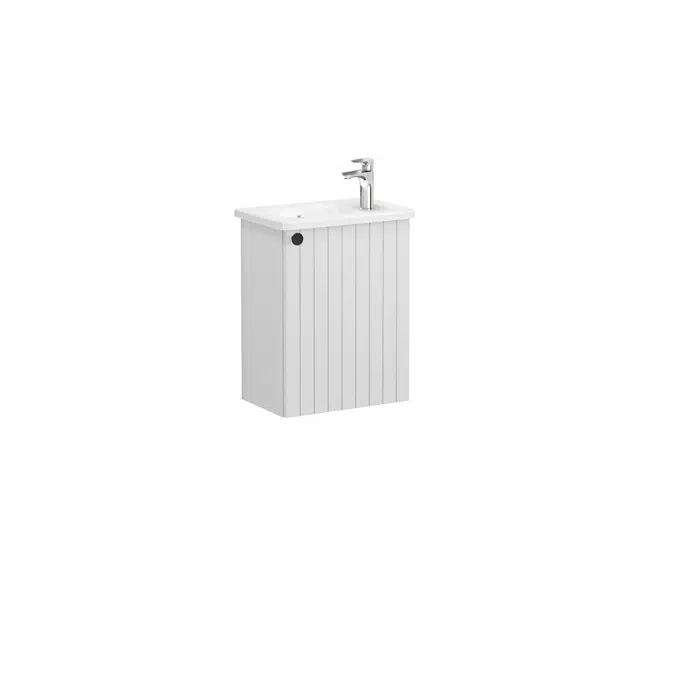 BIM objects - Free download! Washbasin Unit - 45cm - With Doors - Right ...