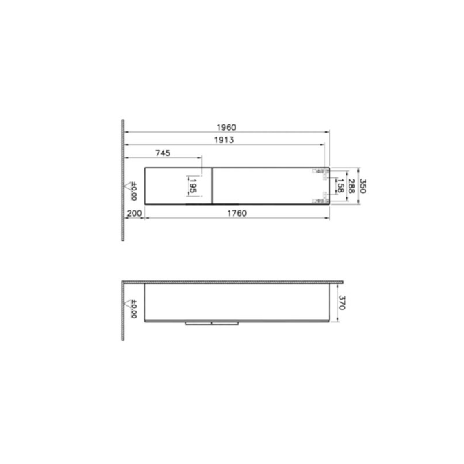 BIM objects - Free download! Tall Unit - 35cm - Left - Quadrum Series ...