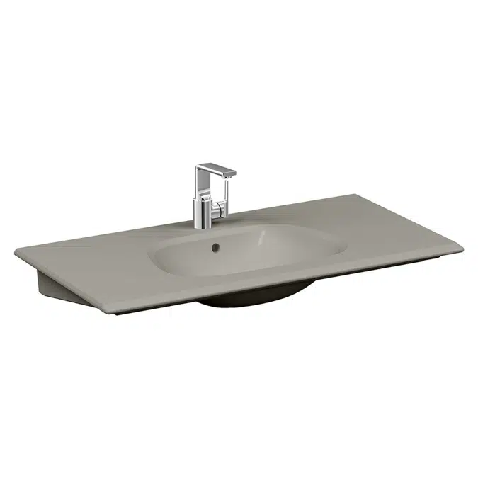 Objetos BIM - ¡Descarga gratis! Wash Basin - Vanity Basin - 100cm ...