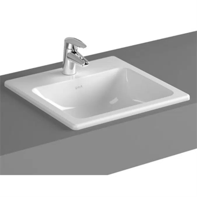 BIM objects - Free download! Wash Basin - Countertop - 45cm - S20 ...