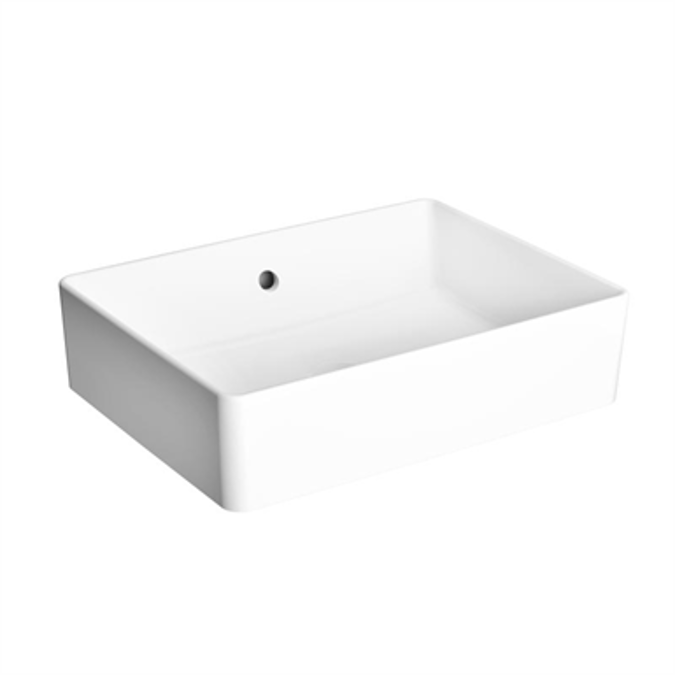 BIM objects - Free download! Wash Basin - 50cm - Square Bowl - Counter ...