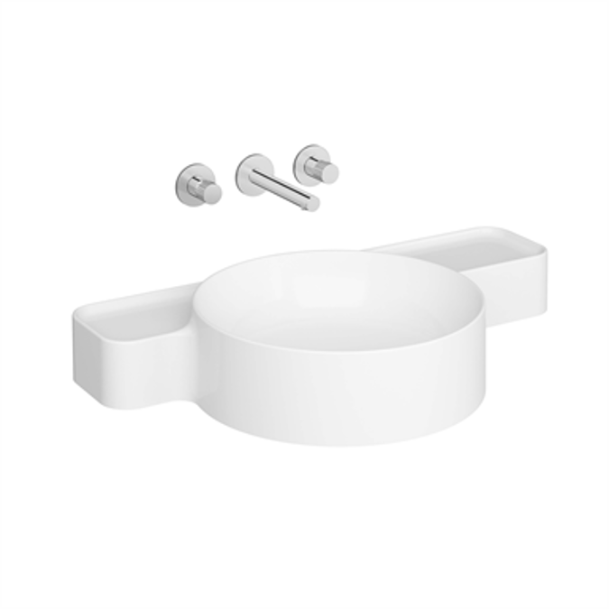 BIM objects - Free download! Wash Basin - Countertop,70cm - Narrow ...