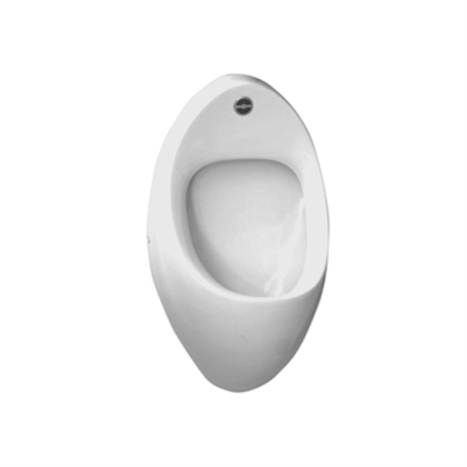 BIM objects - Free download! Urinal - Back Inlet Urinal - With ...