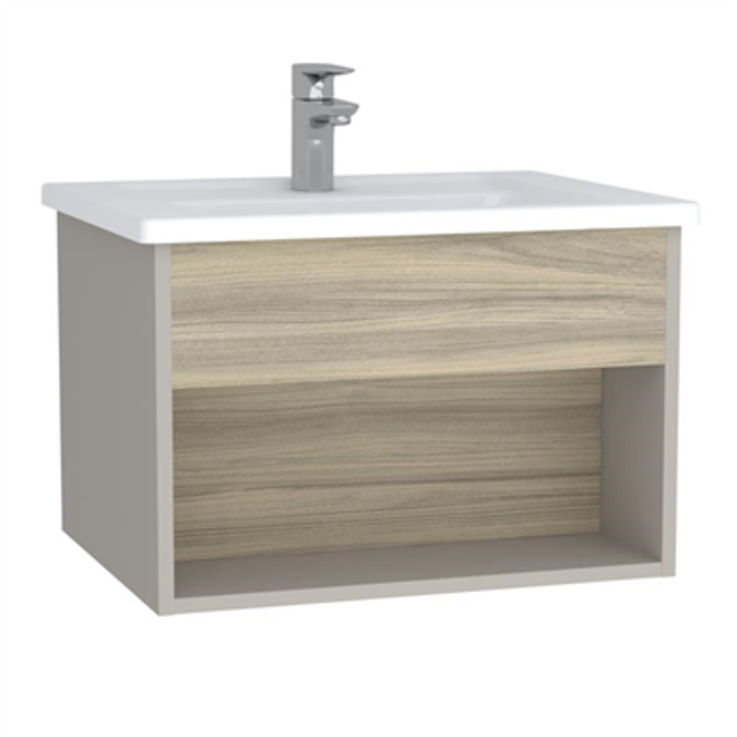 BIM objects - Free download! Washbasin Unit - 60cm - Hotel Unit ...