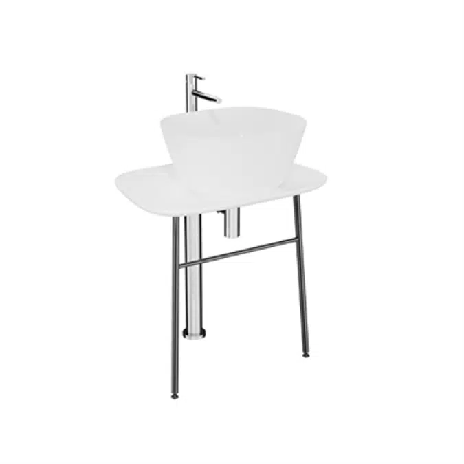 BIM objects - Free download! Washbasin Unit - Free Standing Counter ...