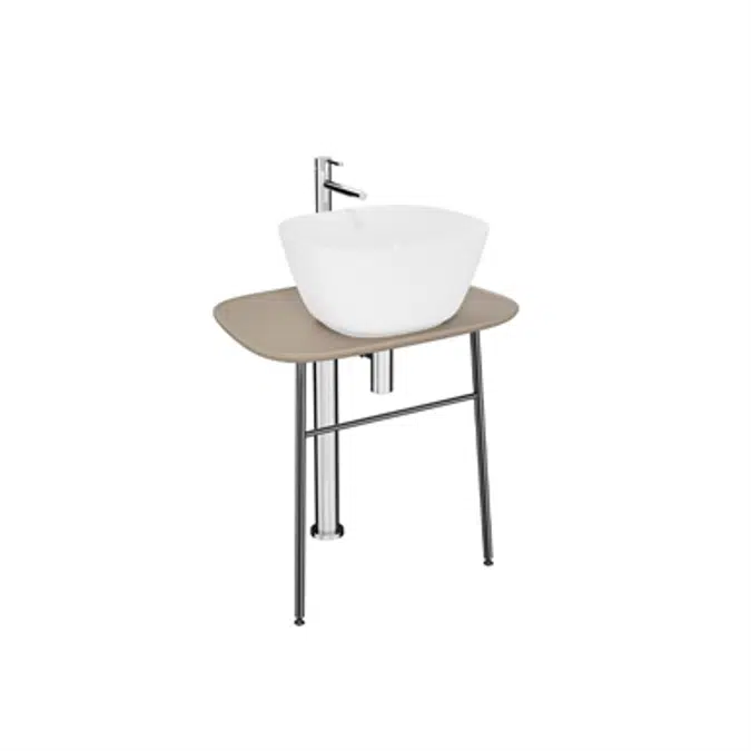 BIM objects - Free download! Washbasin Unit - Free Standing Counter ...