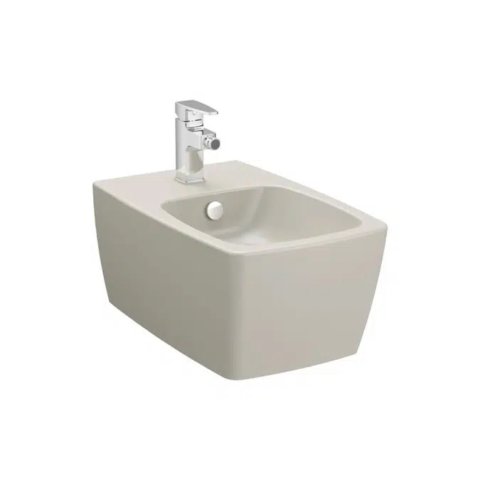BIM objects - Free download! Bidet - Wall Hung - 56cm - Memoria Series ...