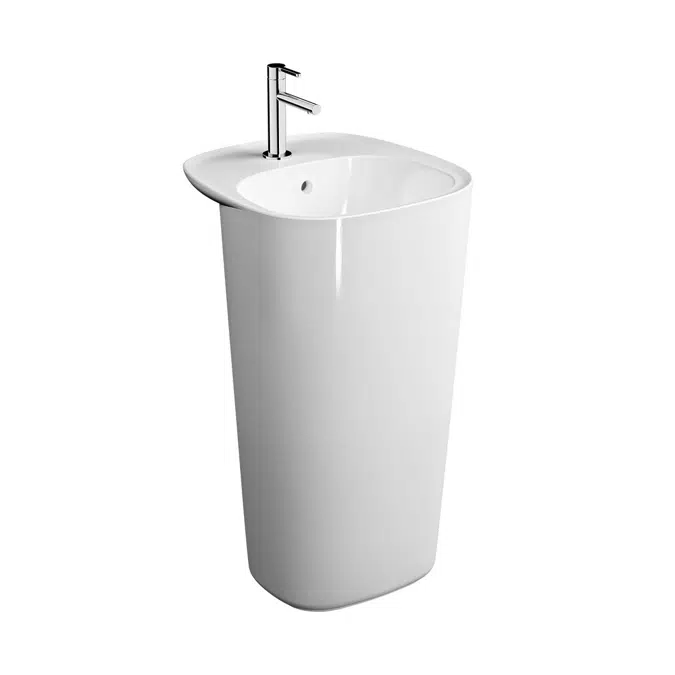 BIM objects - Free download! Wash Basin - Monoblock, 50cm - Plural ...