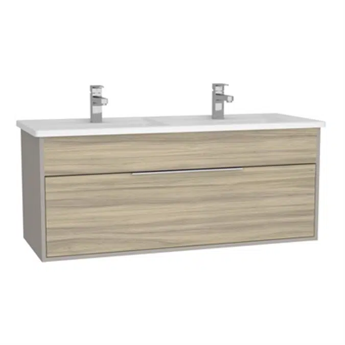 BIM objects - Free download! Washbasin Unit - 120cm - With 1 drawer ...