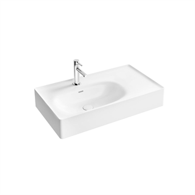 BIM objects - Free download! Wash Basin - Counter Top - 80cm - Equal ...