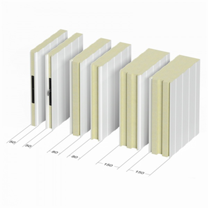 BIM objects - Free download! Wall sandwich panels with PIR/PUR core ...