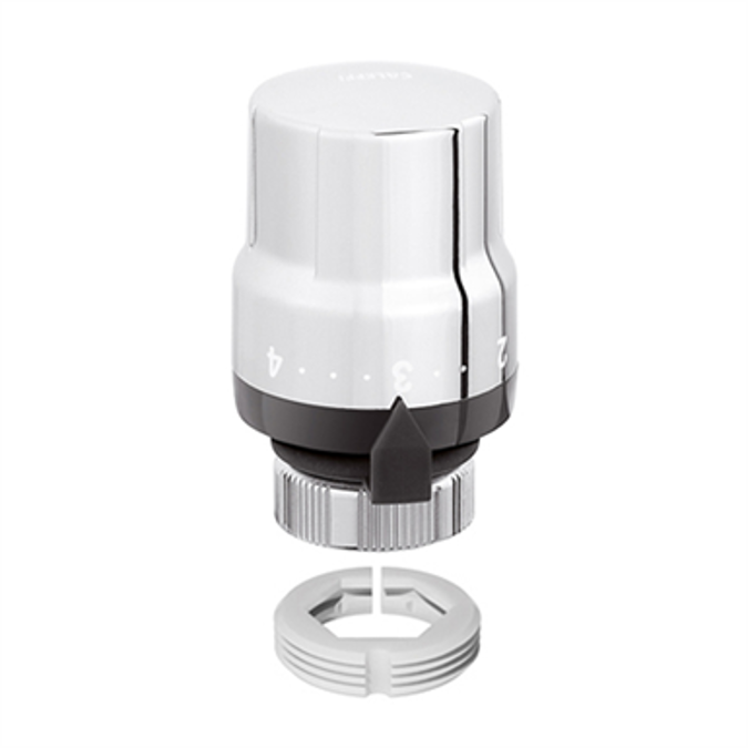 BIM objects - Free download! Thermostatic control head with built-in ...