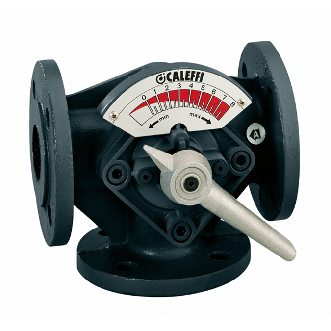 BIM objects - Free download! Three-way sector mixing valve with body PN ...