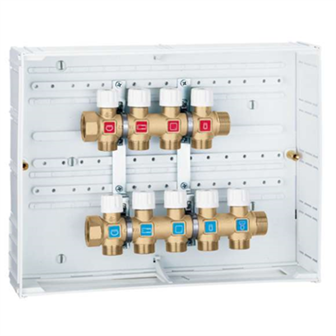 BIM objects - Free download! Domestic water distribution manifold ...