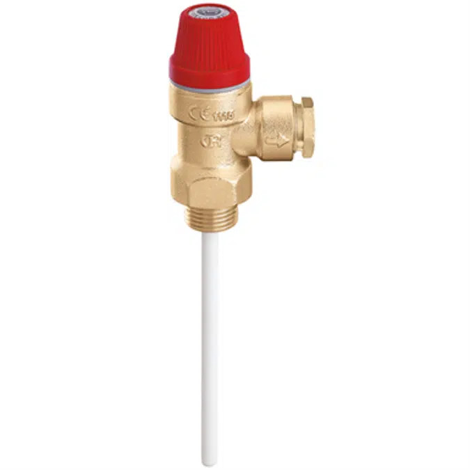 BIM objects - Free download! Temperature and pressure relief valve ...