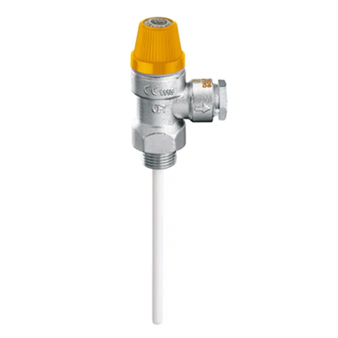 BIM objects - Free download! Temperature and pressure relief valve ...