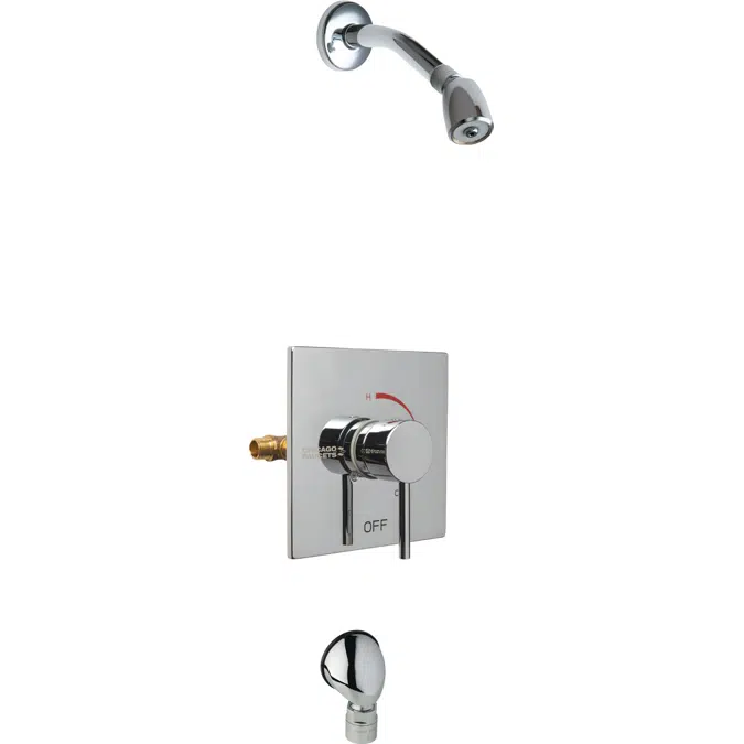 BIM objects - Free download! Thermostatic/Pressure Balancing Shower ...
