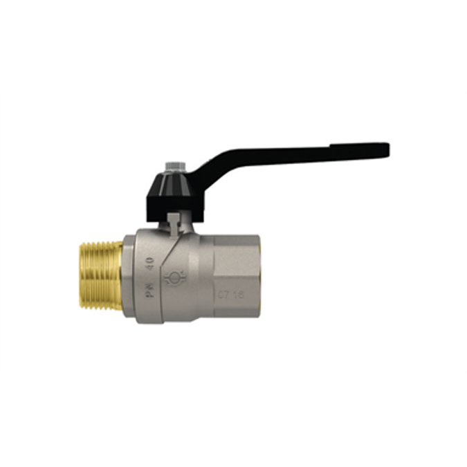 Об'єкти BIM – скачати безкоштовно! Progress M-F ball valve with lever ...