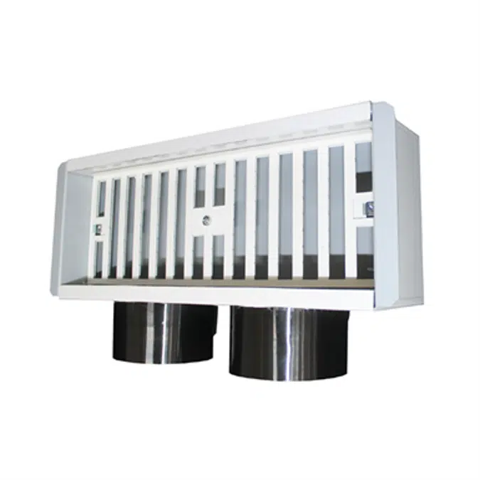 BIM objects - Free download! Plenum in galvanised sheet metal 300 x 100 ...