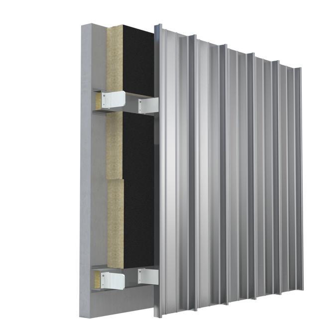 Objetos Bim - Download gratuito BEMO standing Seam N65 Wall | BIMobject